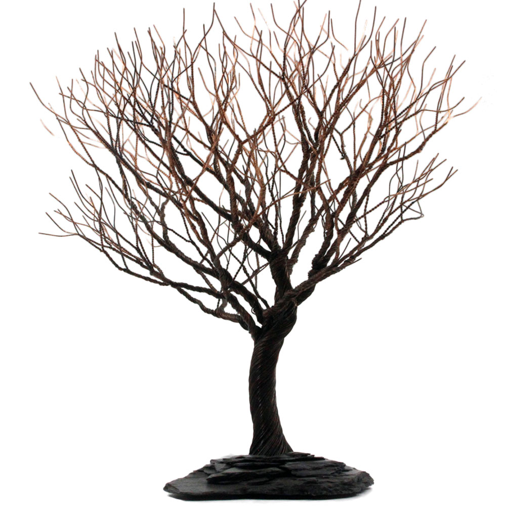 Wire Sculptures | Patinated Copper Tree | Randy Adams