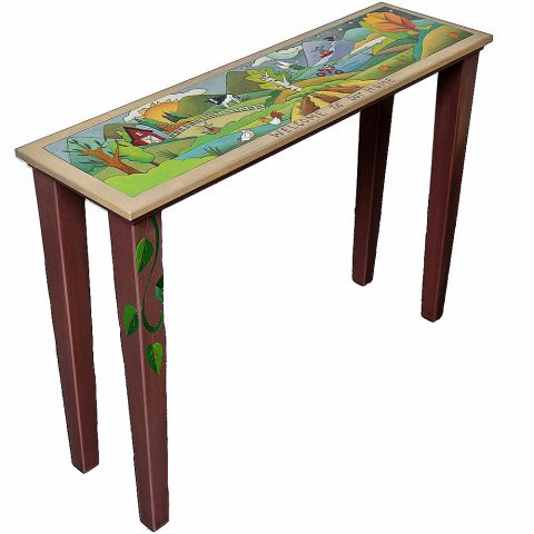 Colorful console table store