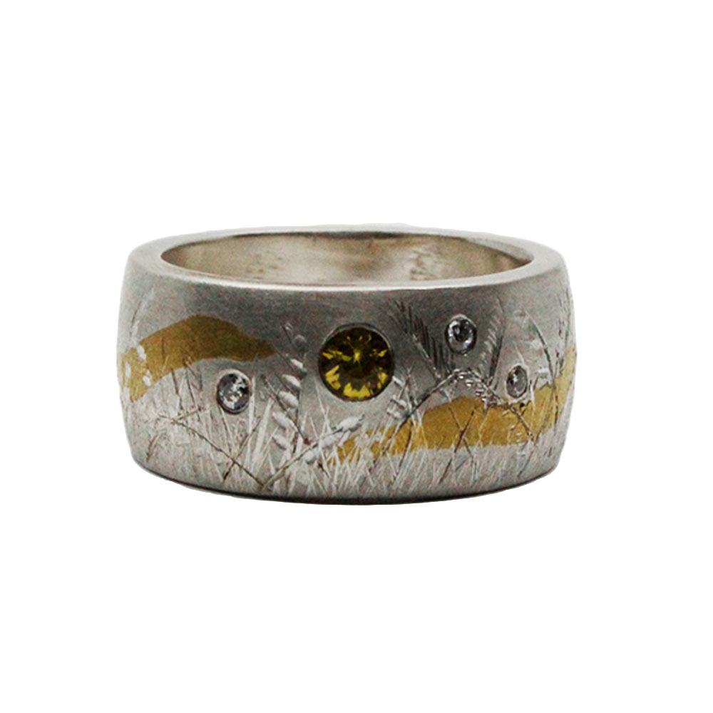 Meadow Grass Firefly Ring