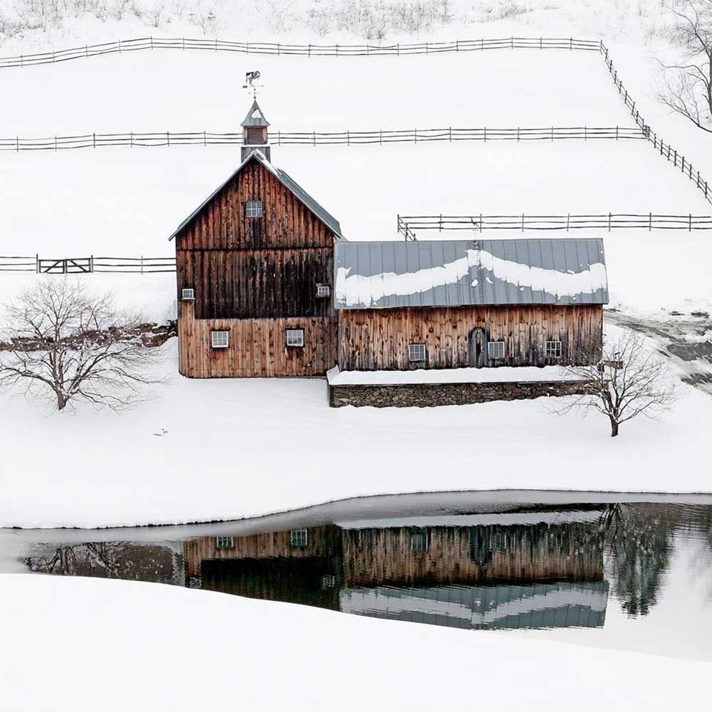 Vermont Photography | Barn Reflection | Jon Olsen