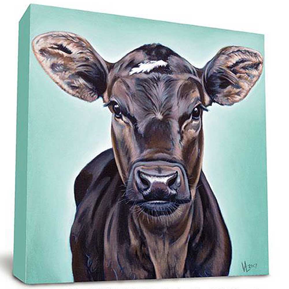 Canvas Art | Nico - Steel Cow | Valerie Miller