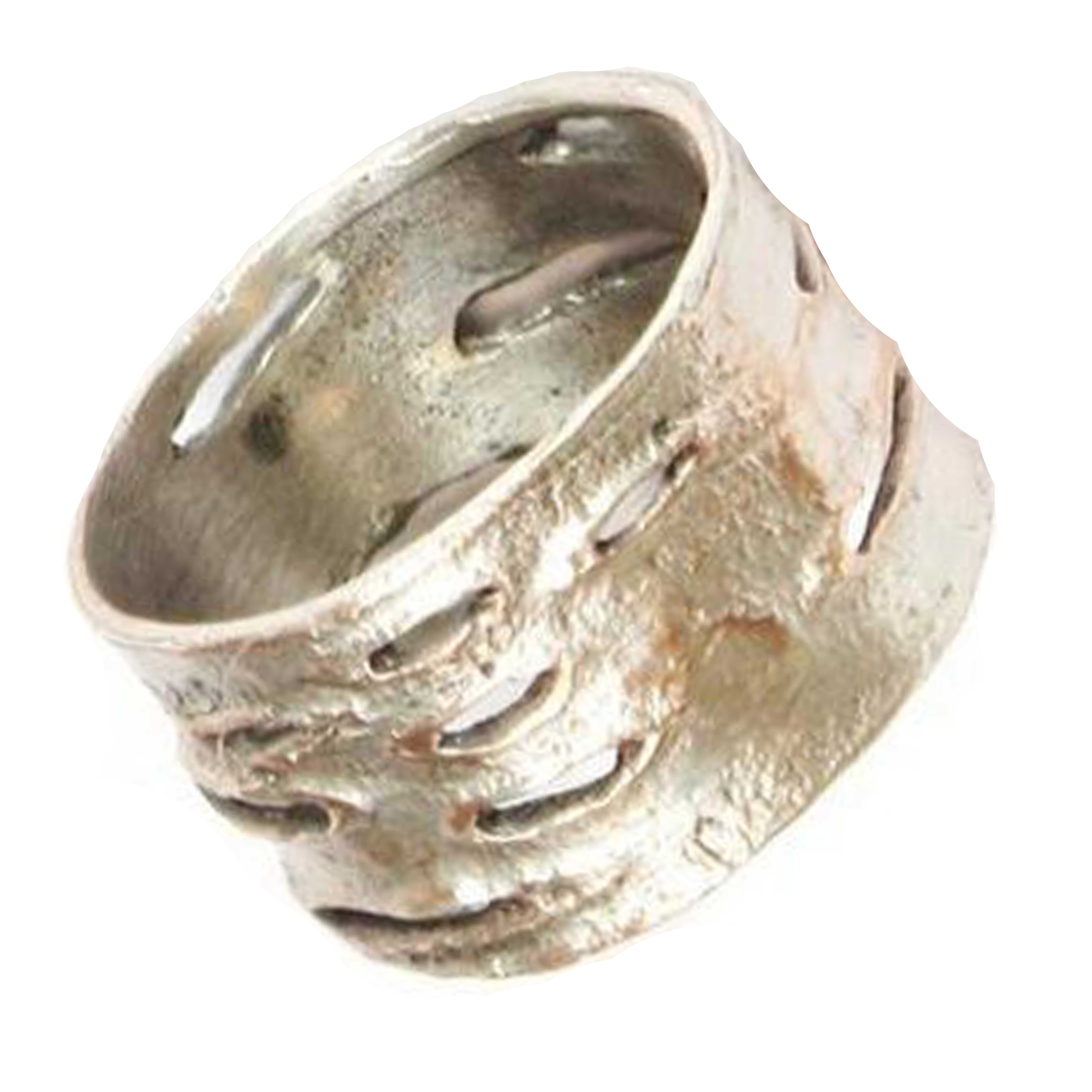 Birch Bark Medium Ring