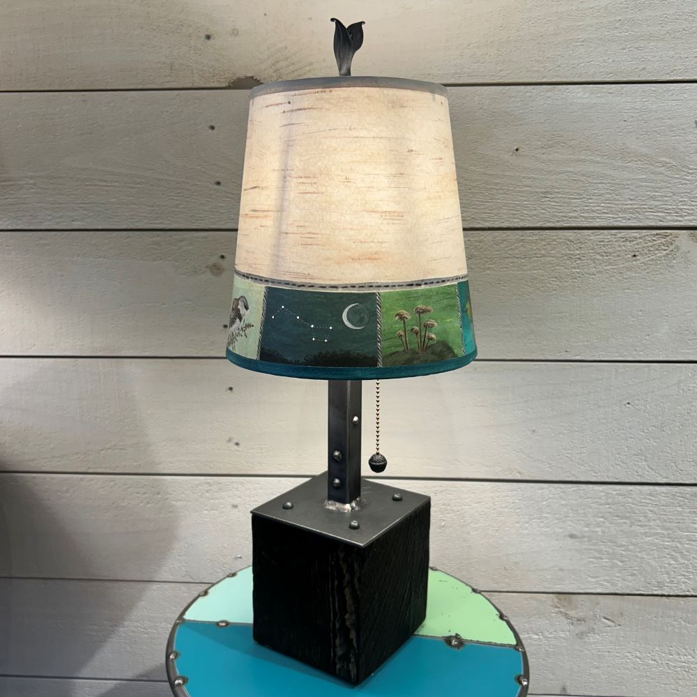 Woodland Trails Cube Table Lamp