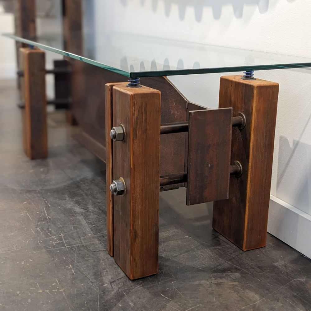Steel I-Beam Coffee Table