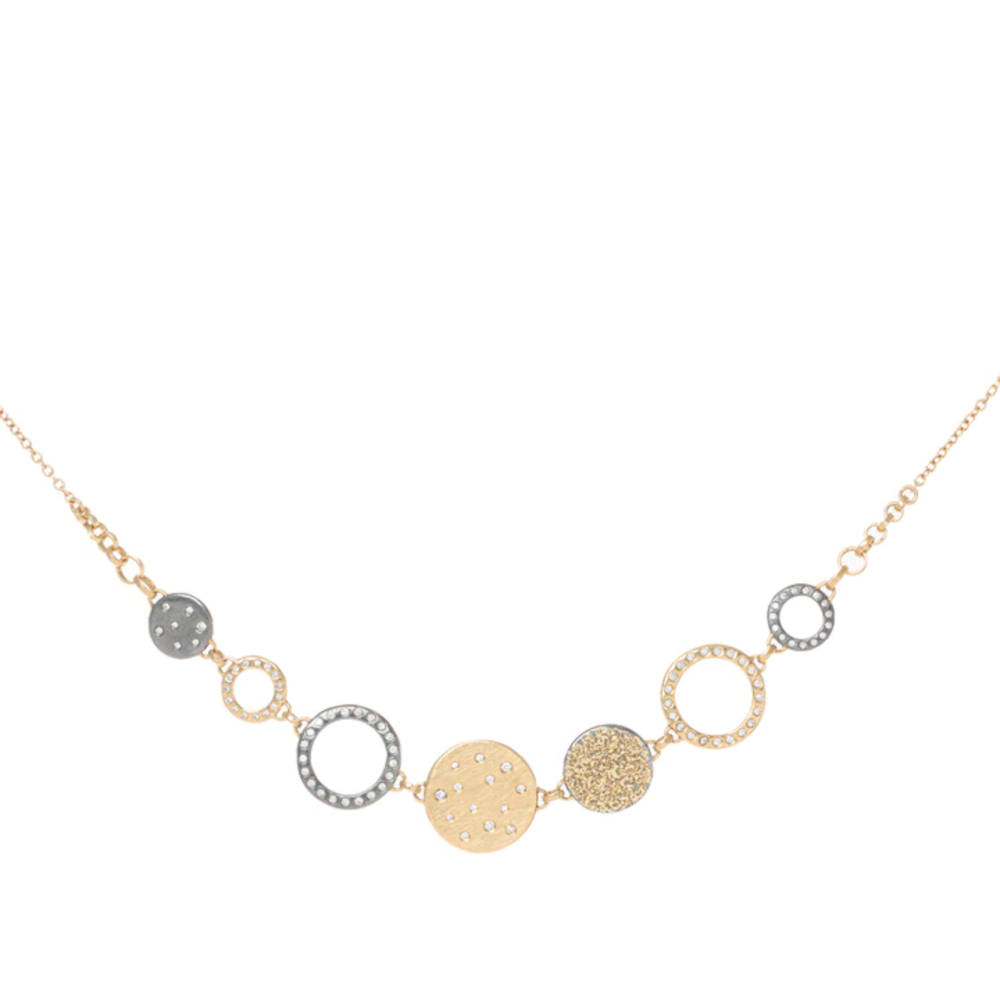 Scattered Diamond Statement Necklace