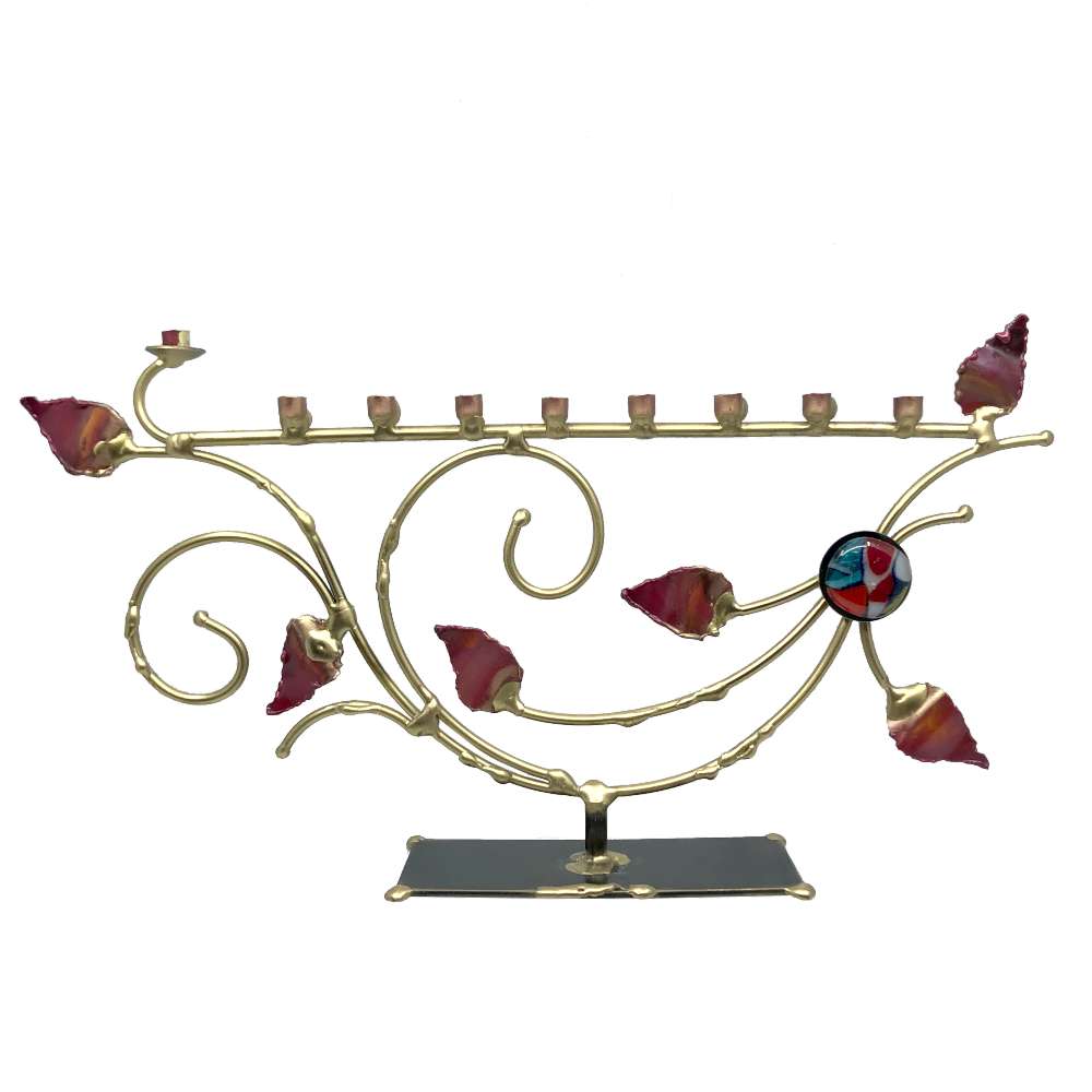 Large Tree of Life Menorah - Red