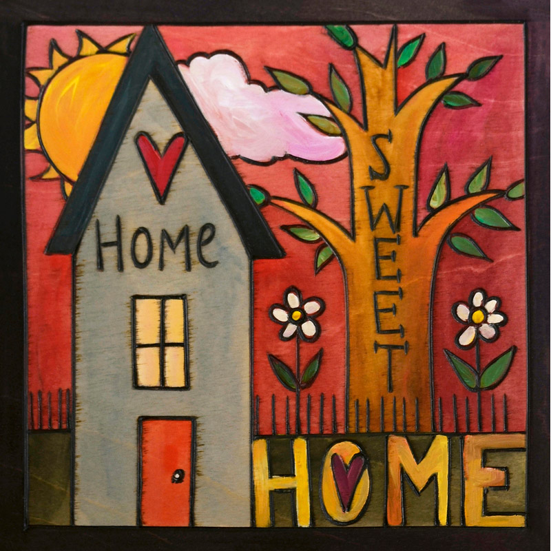 Everybody's Home Plaque 6"x6"