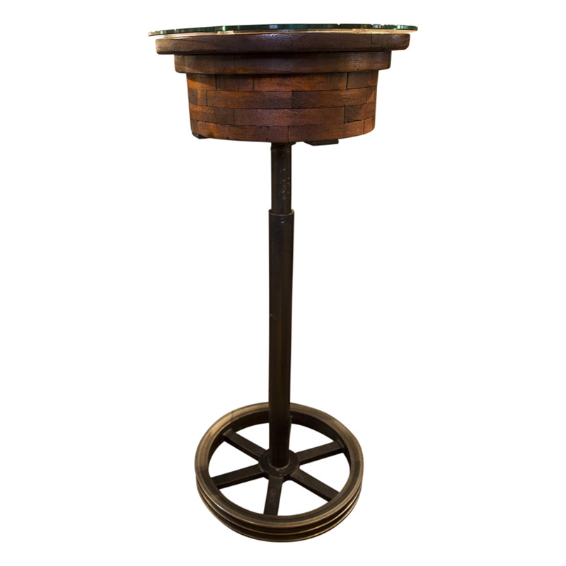 Double Pulley Pedestal Table