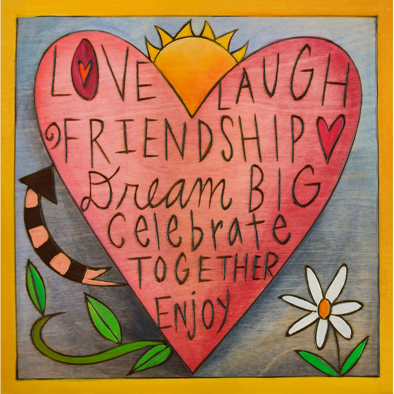 6" x 6" My Heart is Full Plaque