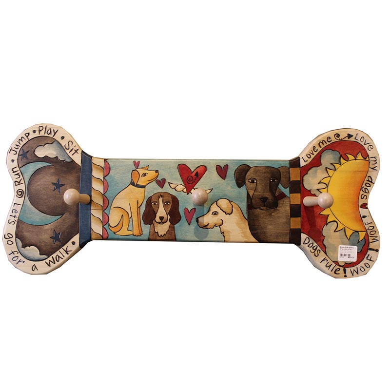 Dog Bone Shaped Leash Rack