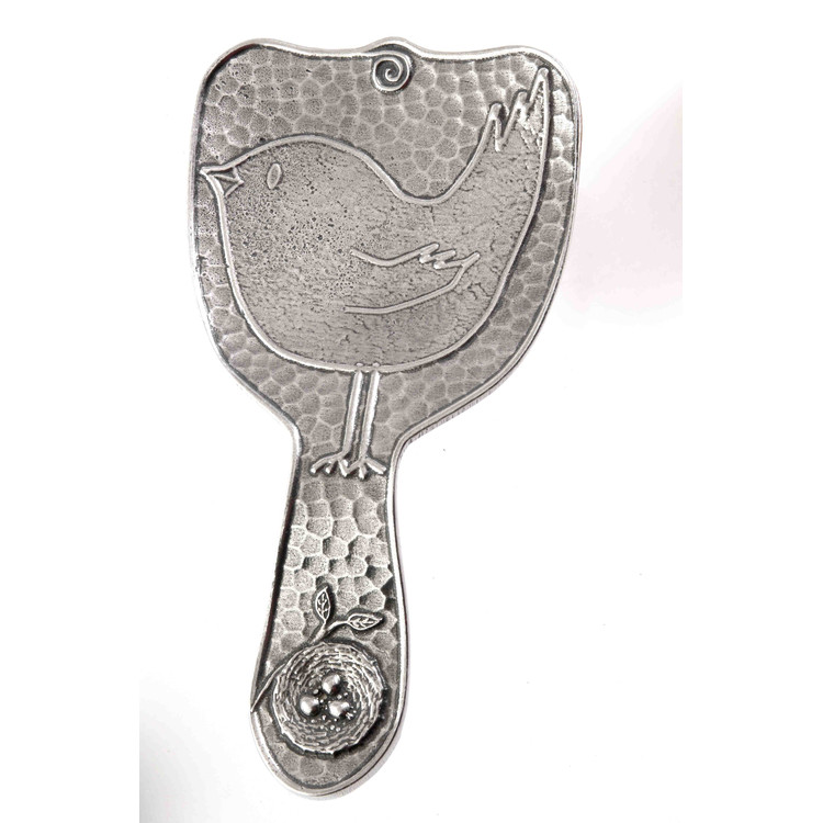 Crosby & Taylor Pewter Bird Spoon Rest