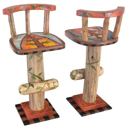 Set of Two - Day/Night Bar Stools