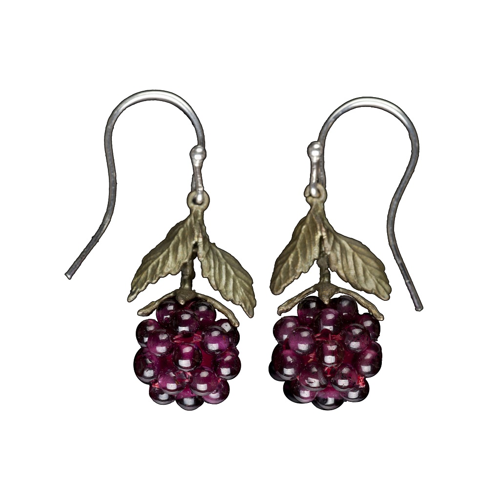 Raspberry Drop Earrings